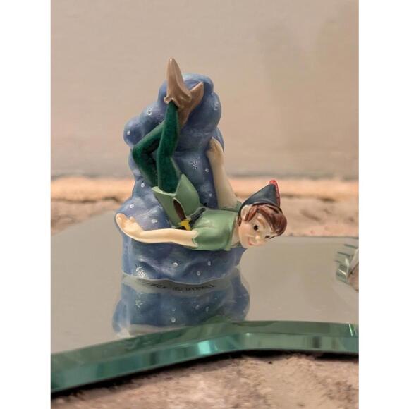 Lenox | Other | Disney Magic Lenox Thimble Peter Pan Porcelain Figurine ...